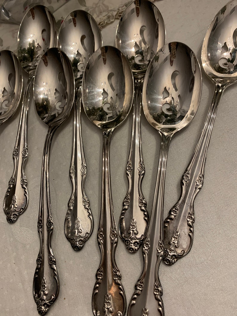 Rogers Bro Vintage Silverware Set Silver Plated Southern Splendor - Etsy