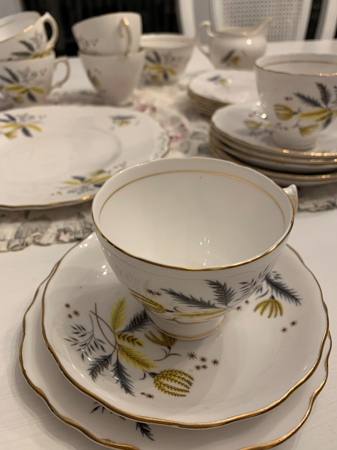 Colclough Stardust Bone China Replacement Pieces - Etsy