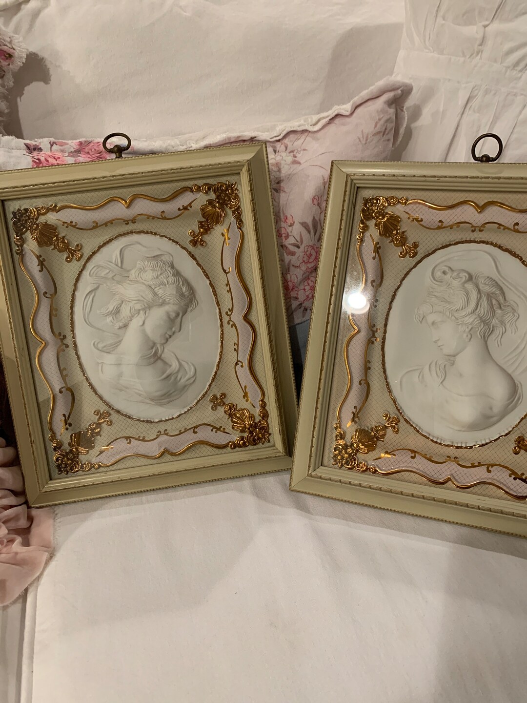 3-D Cameo Victorian Wall Hangings Eastwind Westwood Turner - Etsy