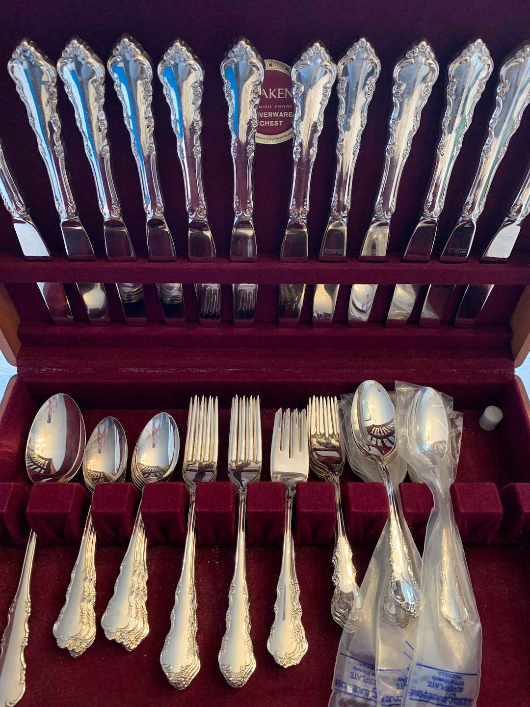 Reed &barton Silverplate Dresden Rose Service for Twelve - Etsy