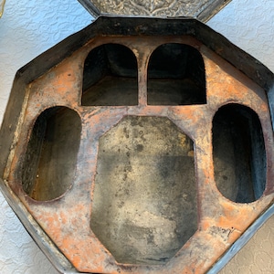 Antique Copper Octagonal Betal Nut Box Embossed - Etsy