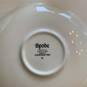 Spode Christmas Tree Cup and Saucers Set of Six Vintage Holiday ...