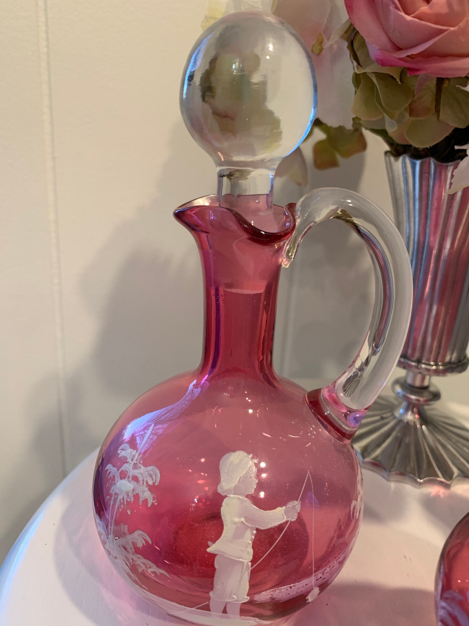 Antique Mary Gregory Cranberry Glass Your Choice Shaker - Etsy