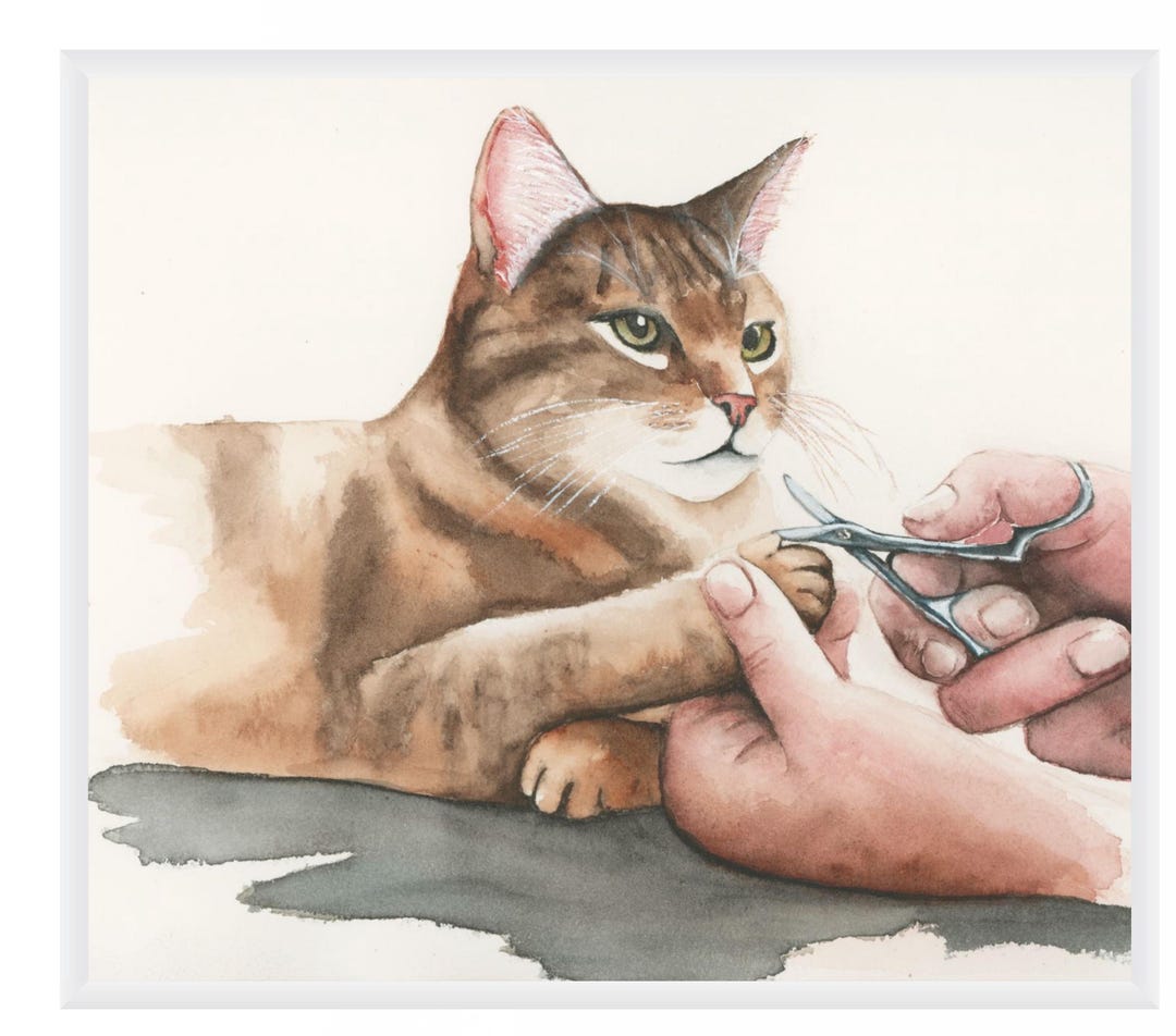 Cat Spa Art – Cat Spa Poster -cat Illustrations - Children’s Book ...