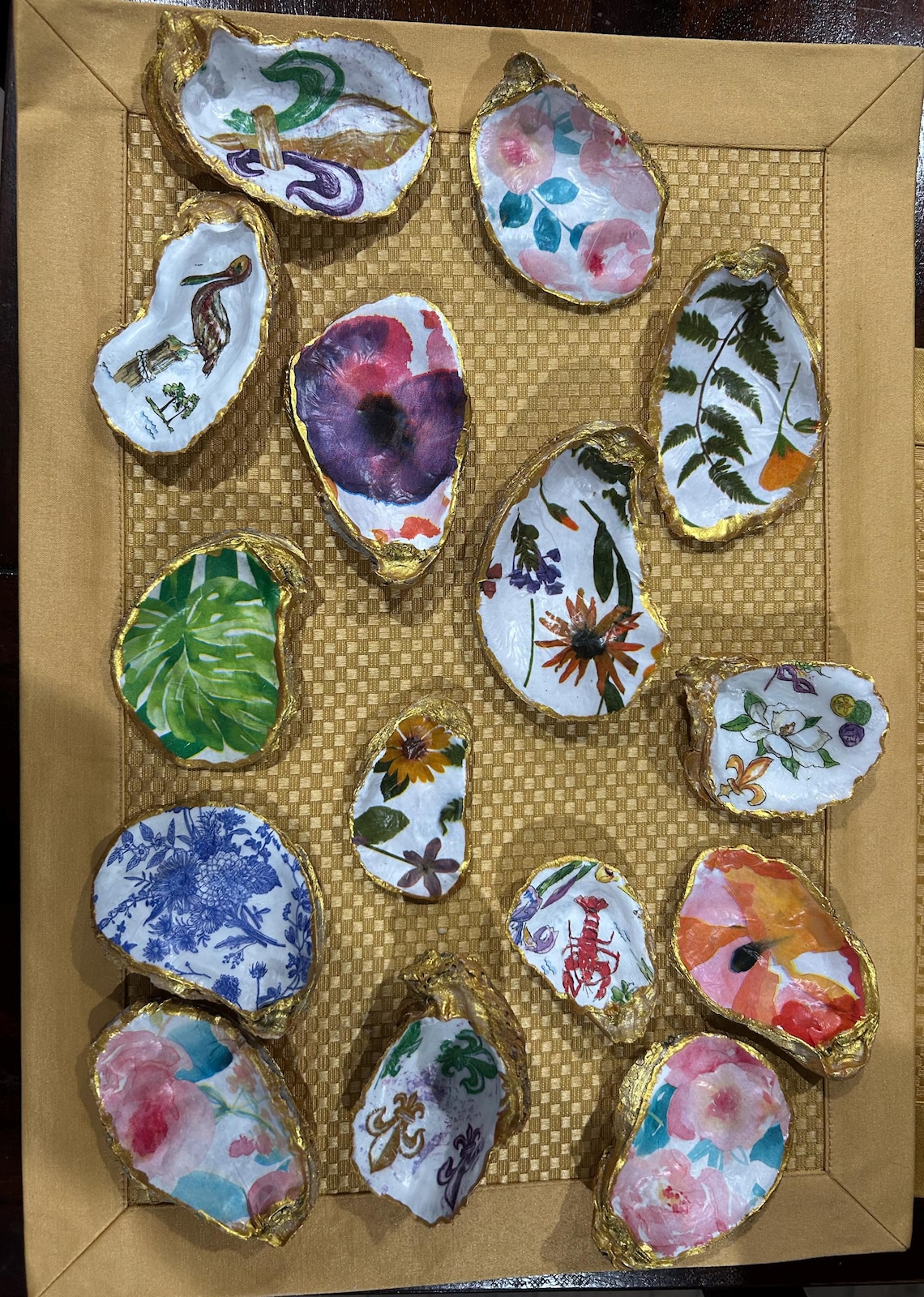 Decoupage Crafts on an Oyster Half Shell - Etsy