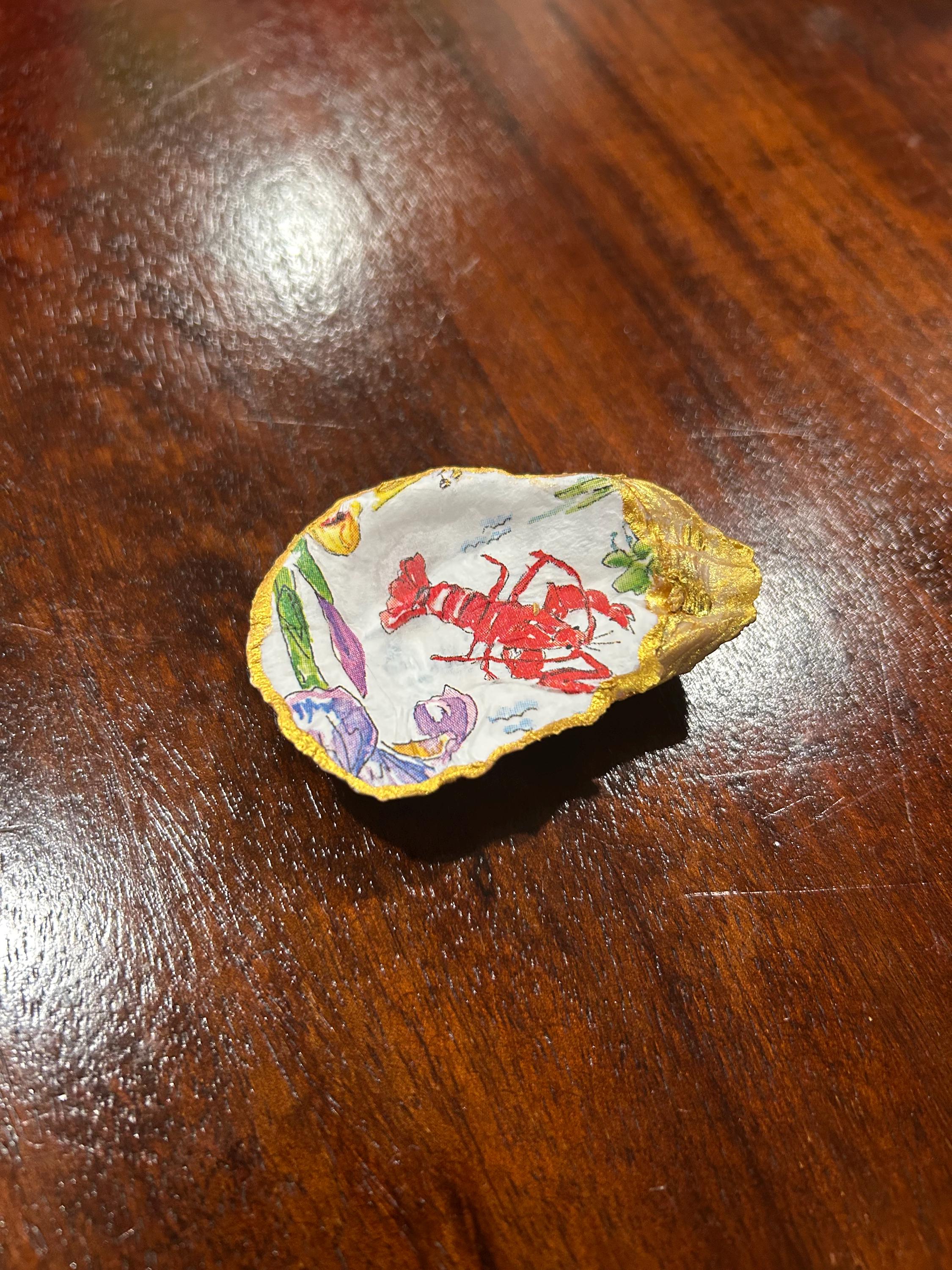 Decoupage Crafts on an Oyster Half Shell - Etsy