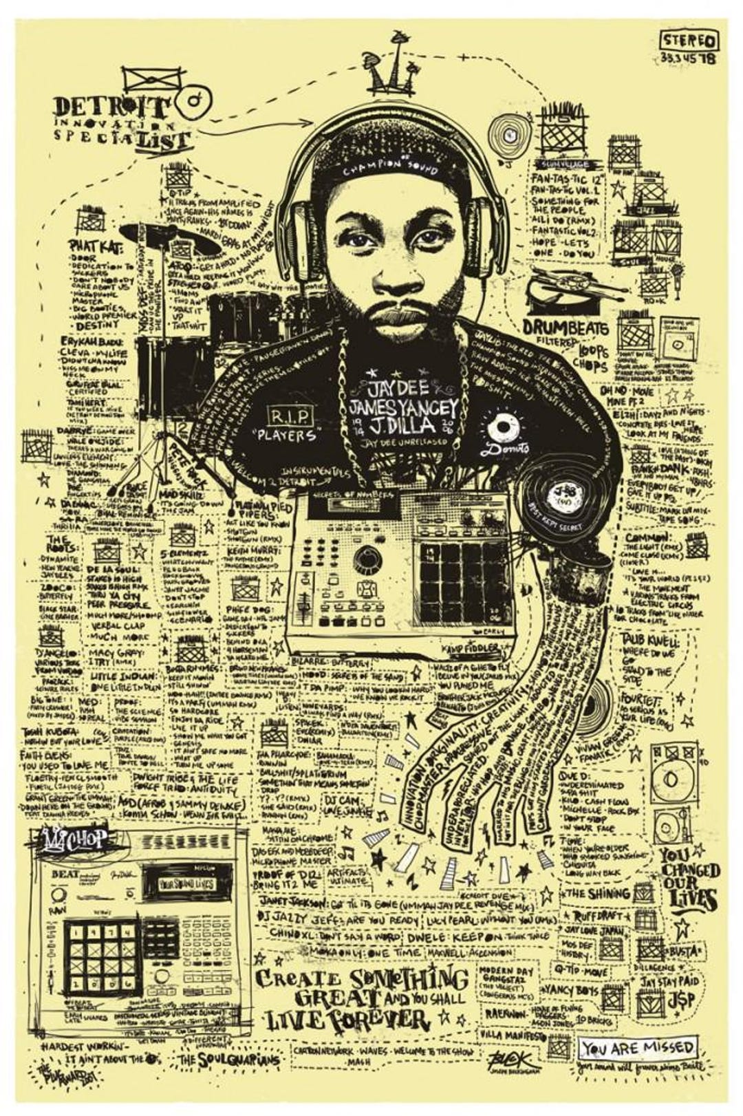 RARE J Dilla Foundation Poster 2019 - Etsy