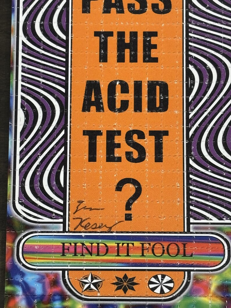 Can You Pass the Acid Test by Zane Kecey #'s, Signed, COA - Etsy
