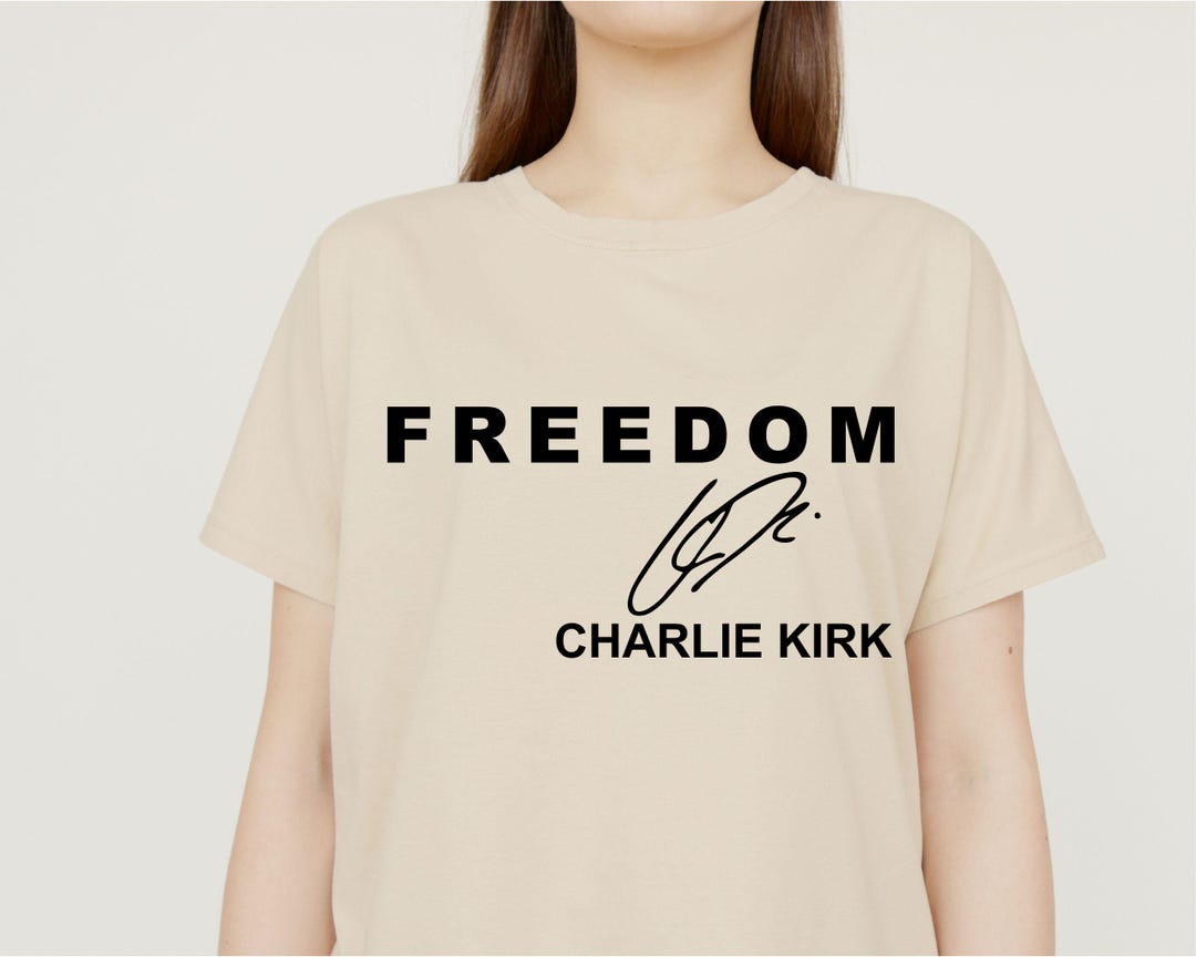 Freedom Patriotic SVG, Charlie Kirk Signature PNG (digital Download) - Etsy