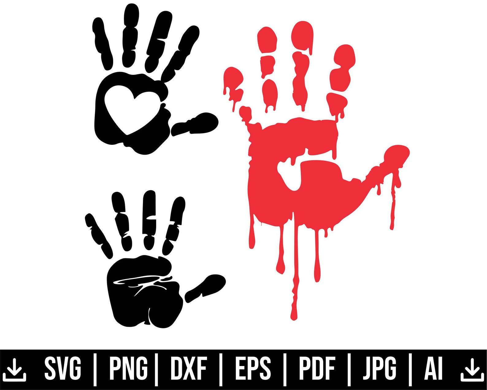 Hand Print Svg, Baby Hand Svg, Hand Svg, Hand Clipart, Handprint Svg ...