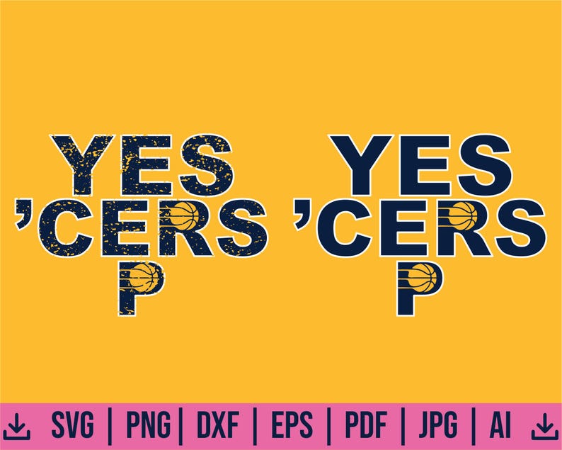 Indiana Pacers Yes 'cers Png, Yes 'cers Svg, Game Day Svg, Football Svg ...