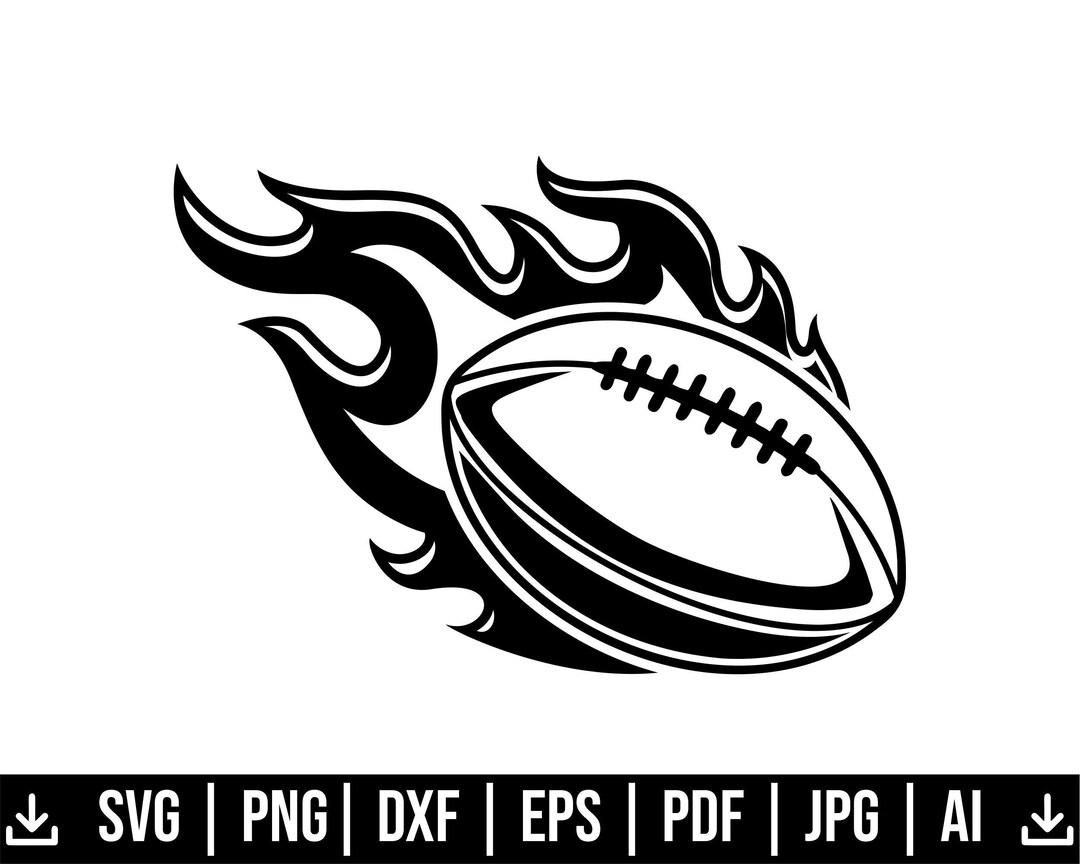 Football Fire Svg, Game Day Svg, Soccer Ball Svg, Sport Day Svg ...