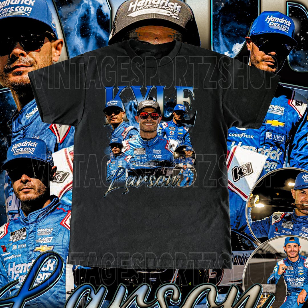 Vintage Kyle Larson Shirt - Adult & Kids Sizes Custom Vintage Design ...