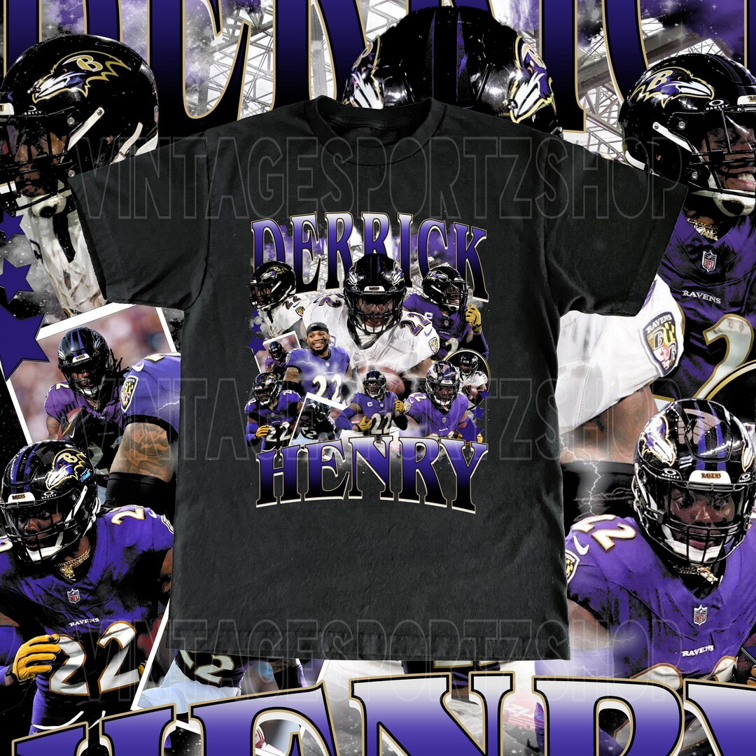 Derrick Henry Shirt - Adult & Kids Sizes Custom Vintage Design Retro ...