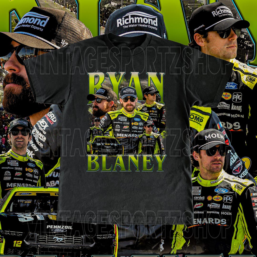 Vintage Ryan Blaney Shirt - Adult & Kids Sizes Custom Vintage Design ...