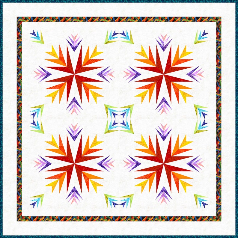 Starburst - PDF Quilt Pattern - Etsy Australia