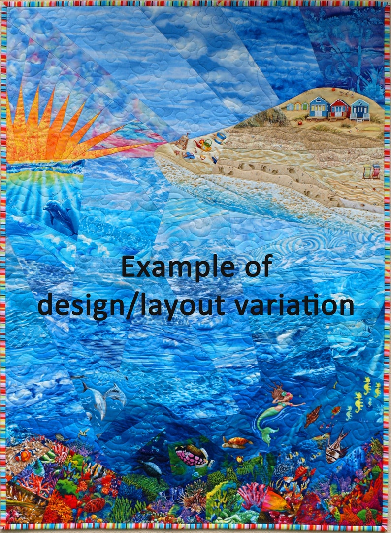 Beach Scene Quilt - PDF Pattern - Etsy