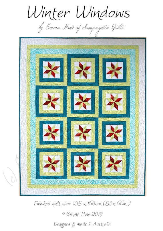 Winter Windows PDF Quilt Pattern | Etsy
