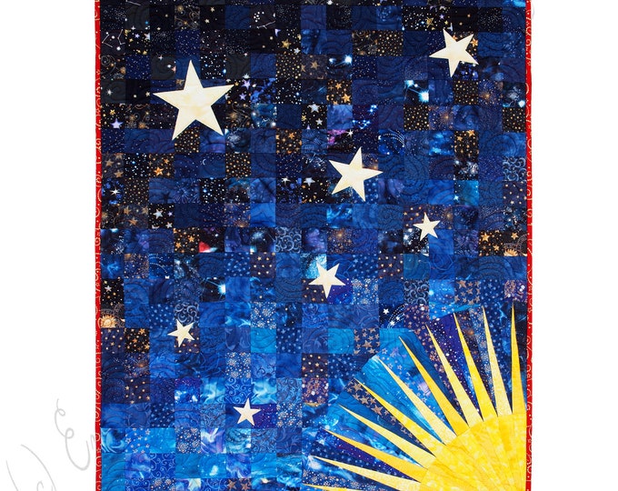 Eclipse Sky Quilt Pattern by Joanne Kerton, Canuck Quilter Designs - Etsy