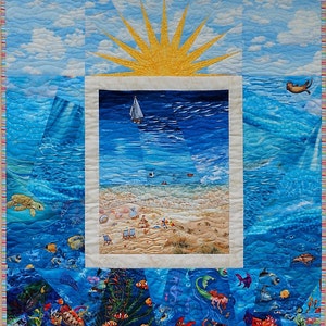 Beach Scene Quilt - PDF Pattern - Etsy