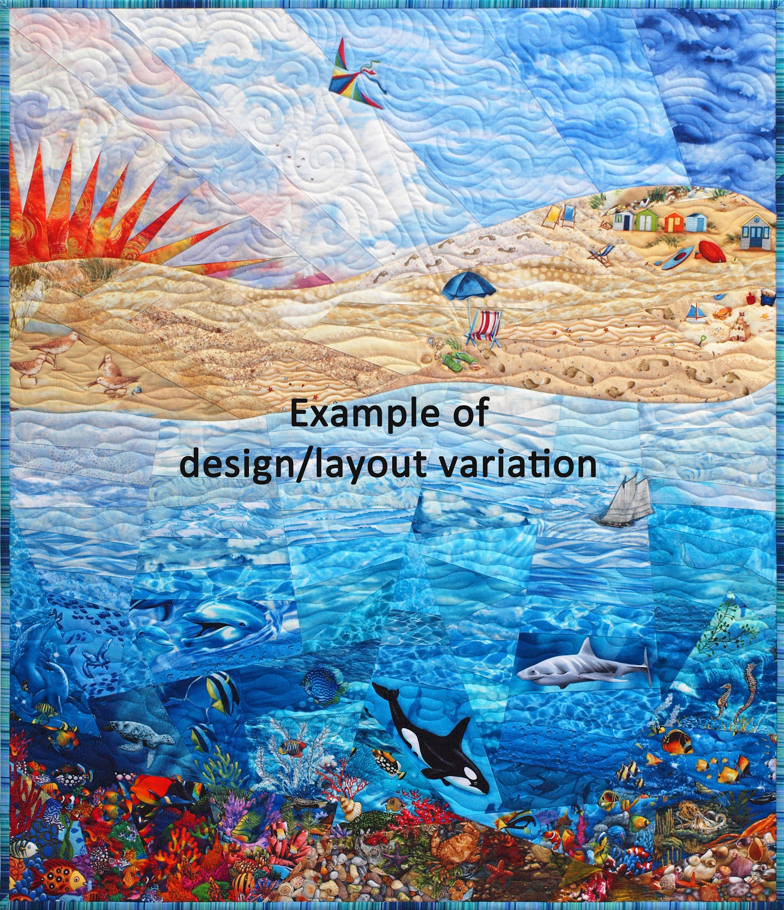 Beach Scene Quilt - PDF Pattern - Etsy UK