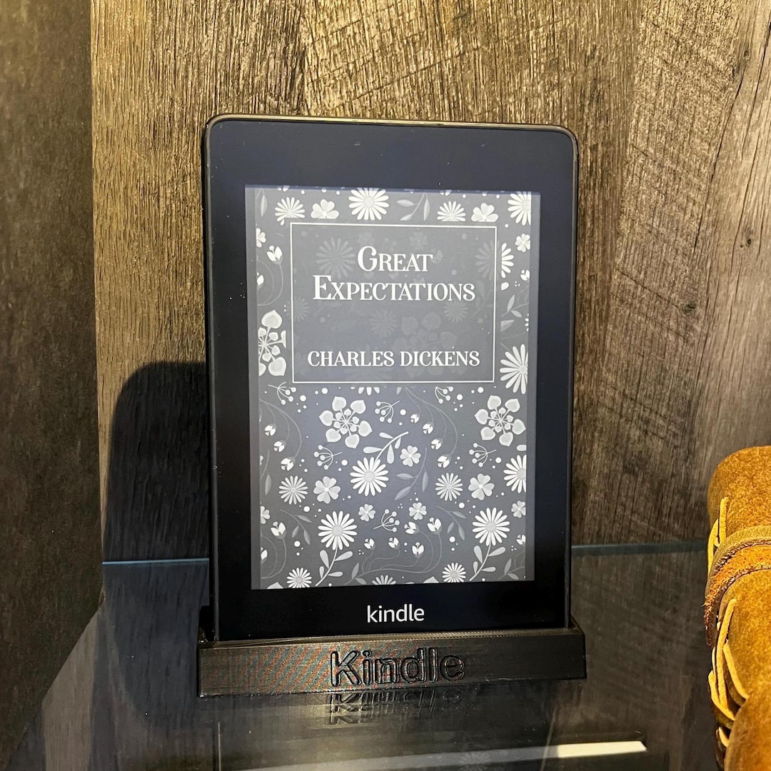 3d-printed Kindle Stand With Customizable Message - Etsy