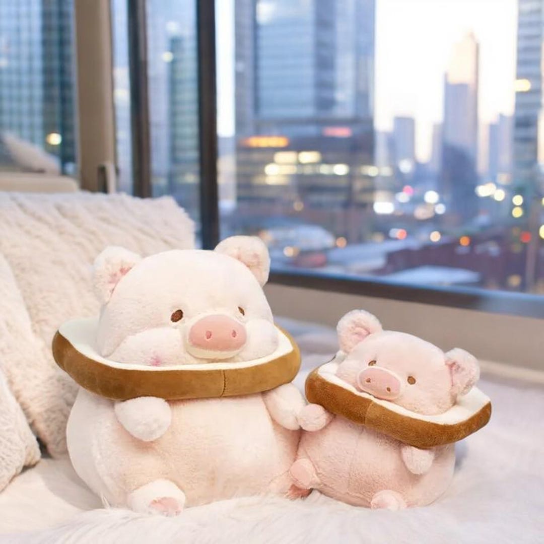 Pig Plush, Pig Bread Plush, Soft Pig Plush, Pig Plushie, Pig Pillow ...