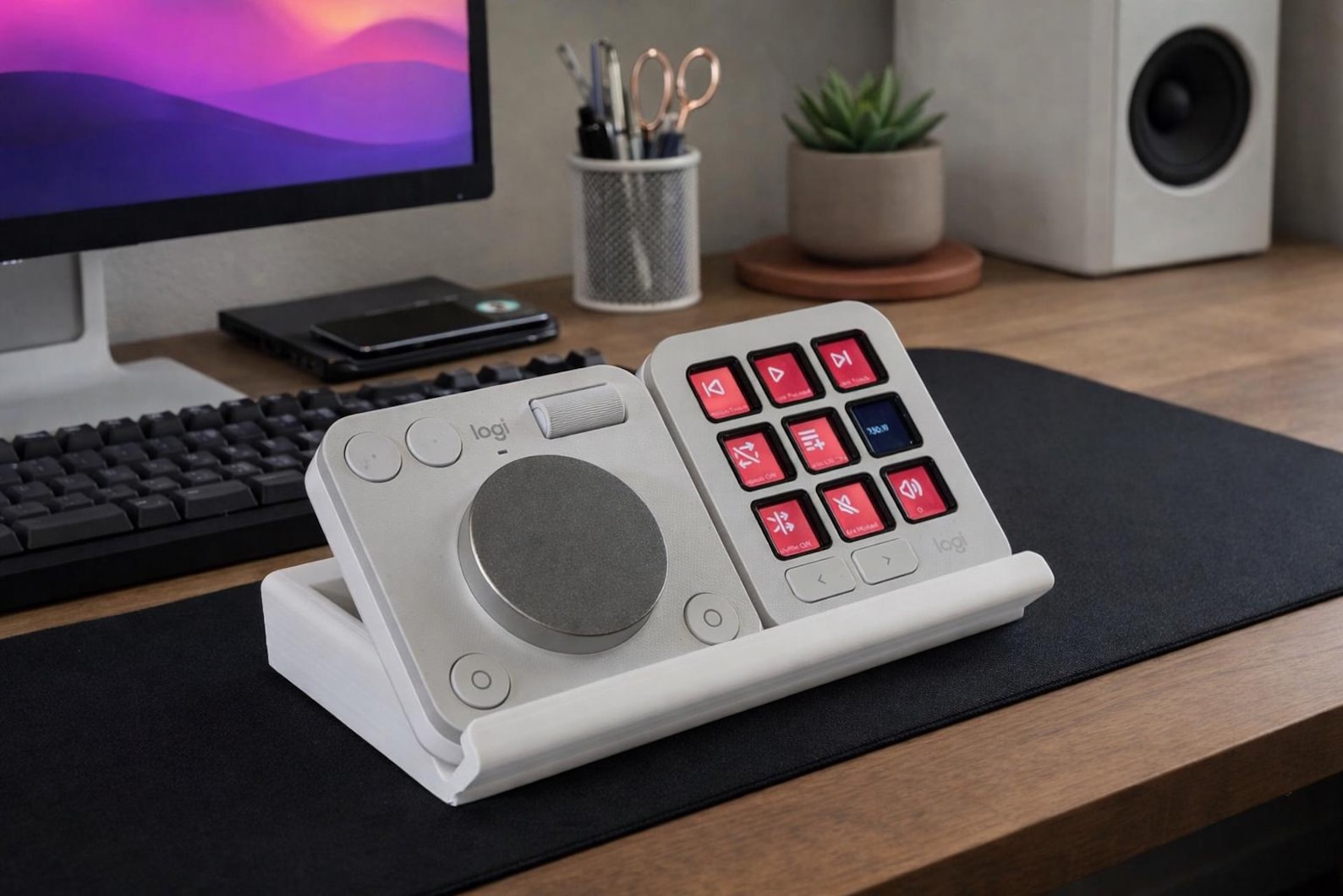 Desk Stand for Logitech Logi MX Creative Console | Angled Desktop ...