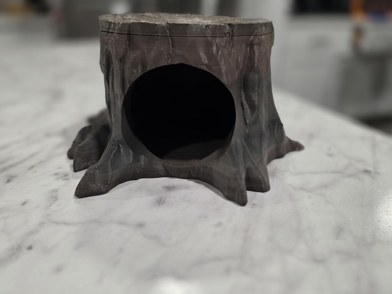3D Printed Tree Stump Hide: Gecko, Snake, Spider Habitat - Etsy