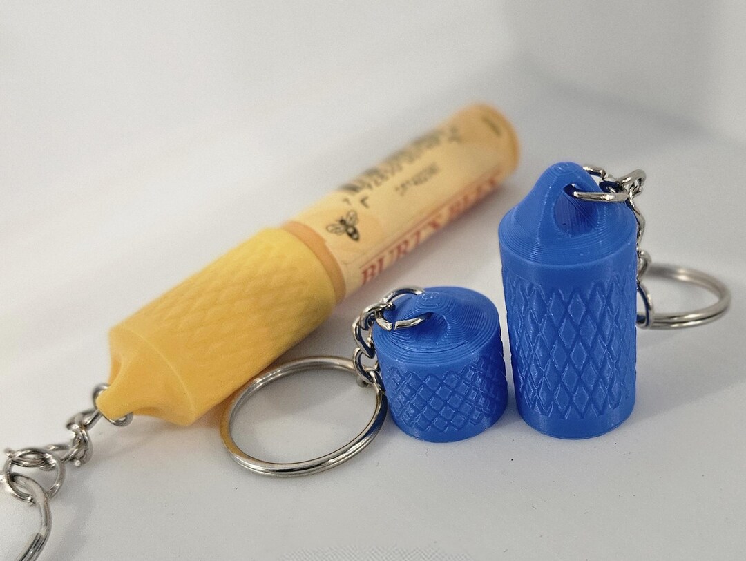 Chapstick Holder, Lip Balm, Chapstick, Keychain Cap Holder 2 Pack - Etsy
