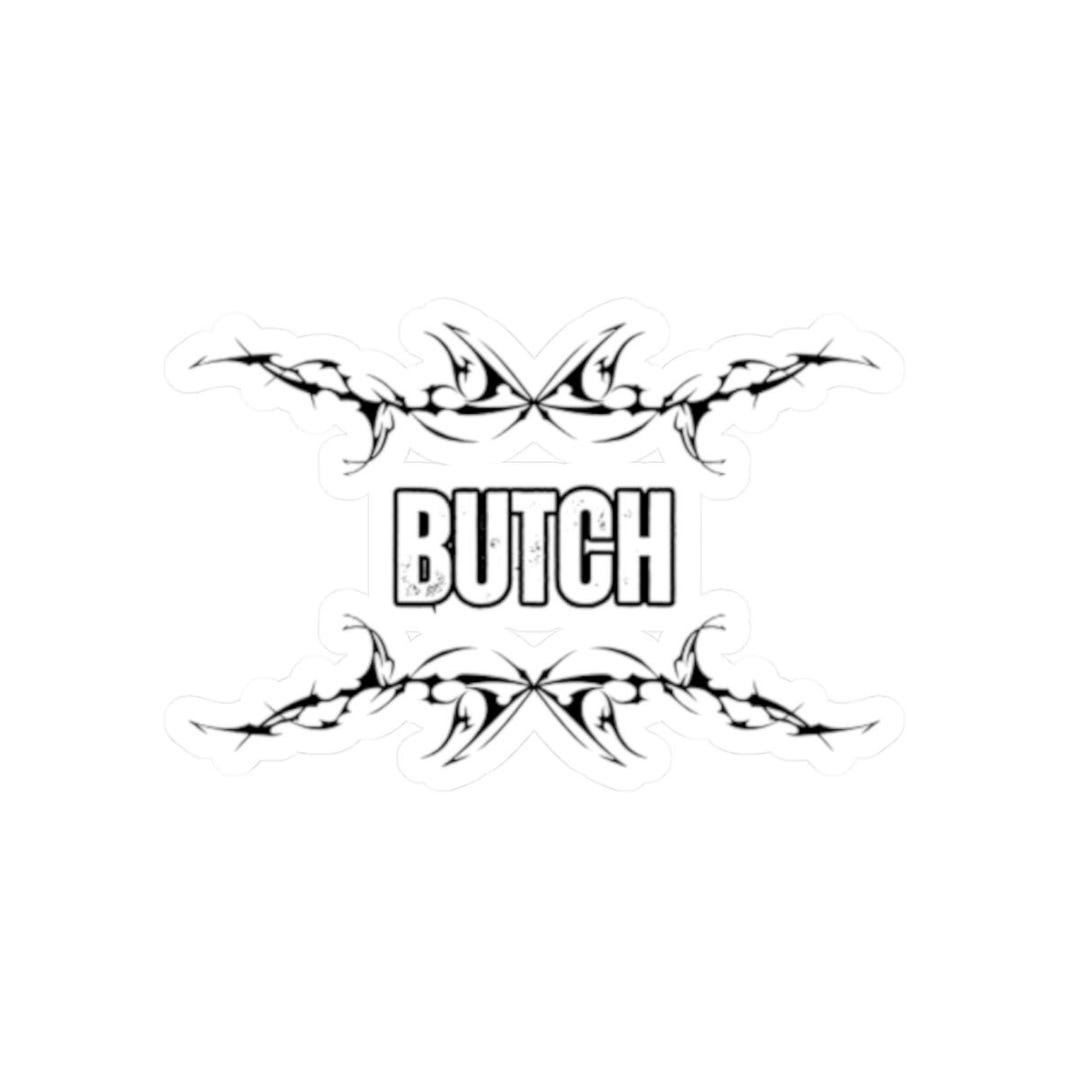 Butch Kiss-cut Stickers | Bold Design for Personalization | Laptop ...