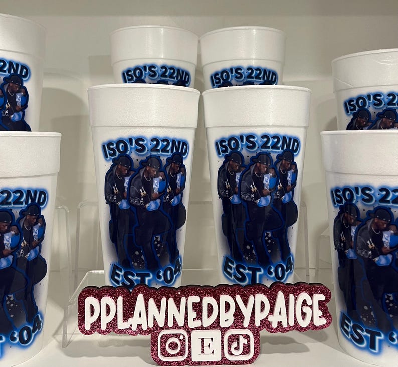 Personalized Styrofoam Cup , Custom Styrofoam Foam, Birthday Cups - Etsy