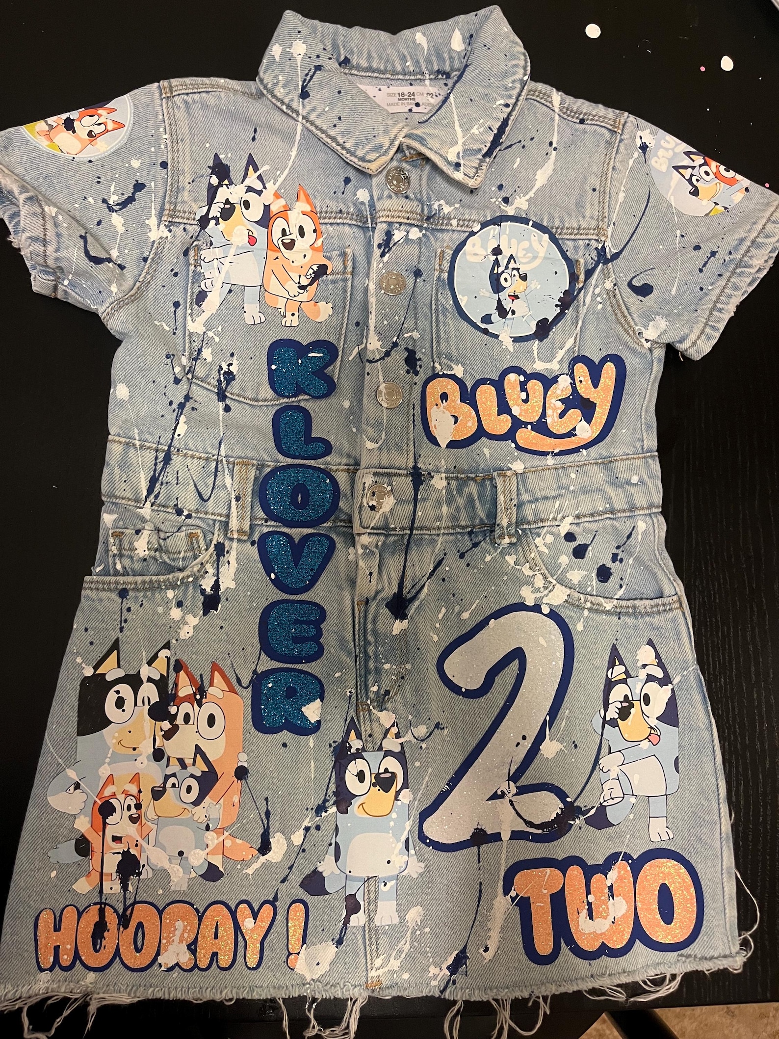 Bluey Birthday Dress , Bluey Dress , Bluey Birthday Outfit, Blue Dog ...