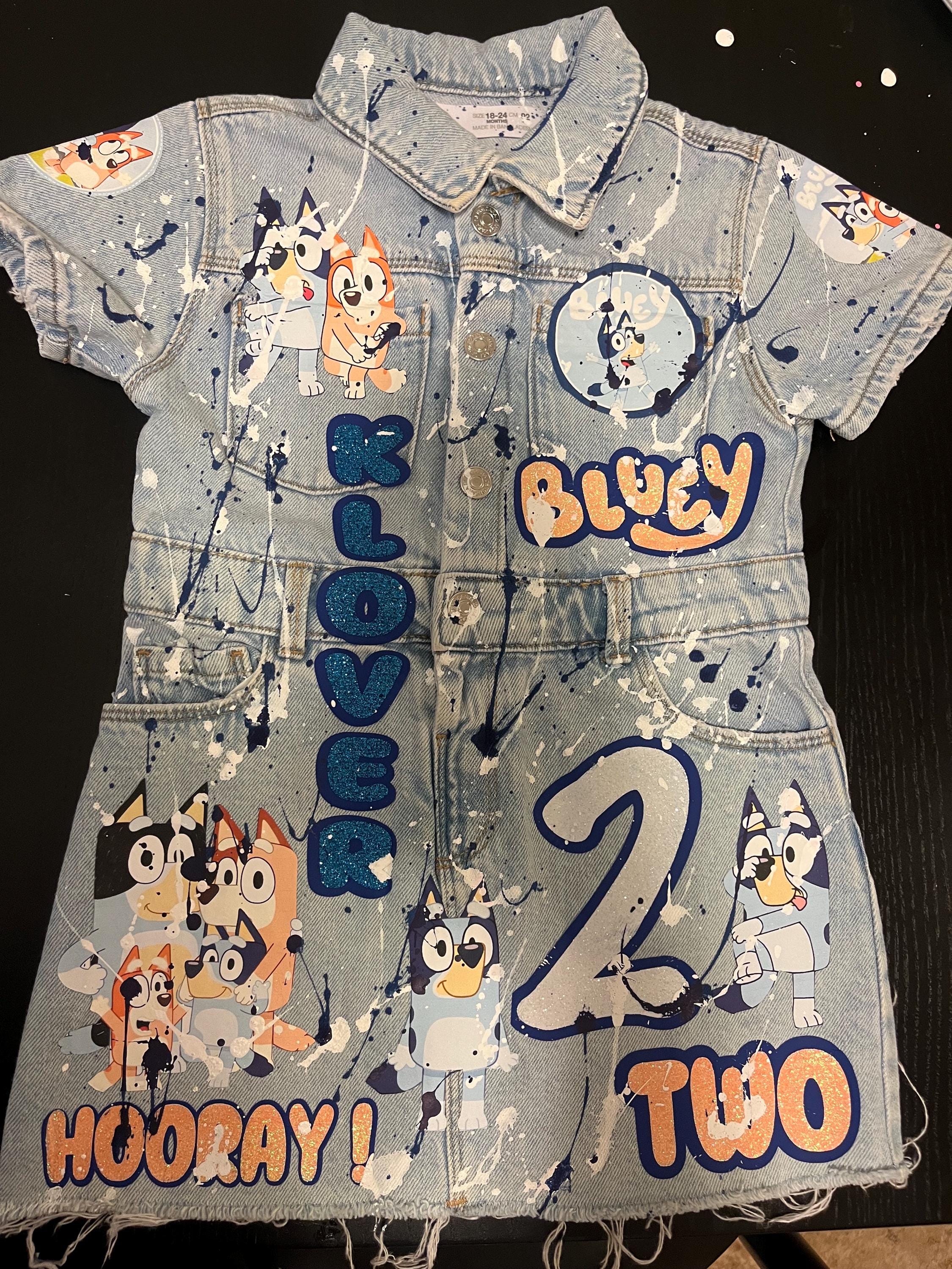 Bluey Birthday Dress , Bluey Dress , Bluey Birthday Outfit, Blue Dog ...