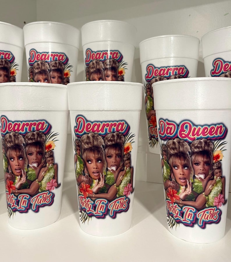 Personalized Styrofoam Cup , Custom Styrofoam Foam, Birthday Cups - Etsy