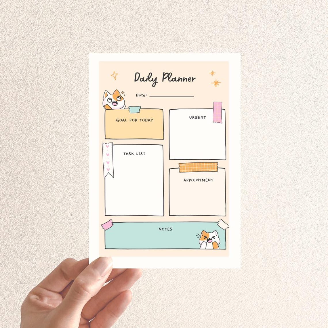 Printable Daily, Weekly Planner, Student Calendar, To-do List, Task ...