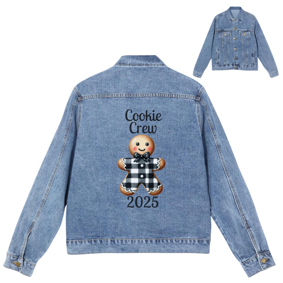 Personalized Matching Group Christmas Denim Jackets, Custom Jean ...