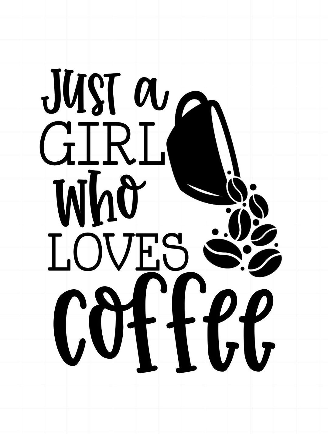 Coffee Lover SVG PNG Files: DIY Mugs, Shirts, Stickers (instant ...