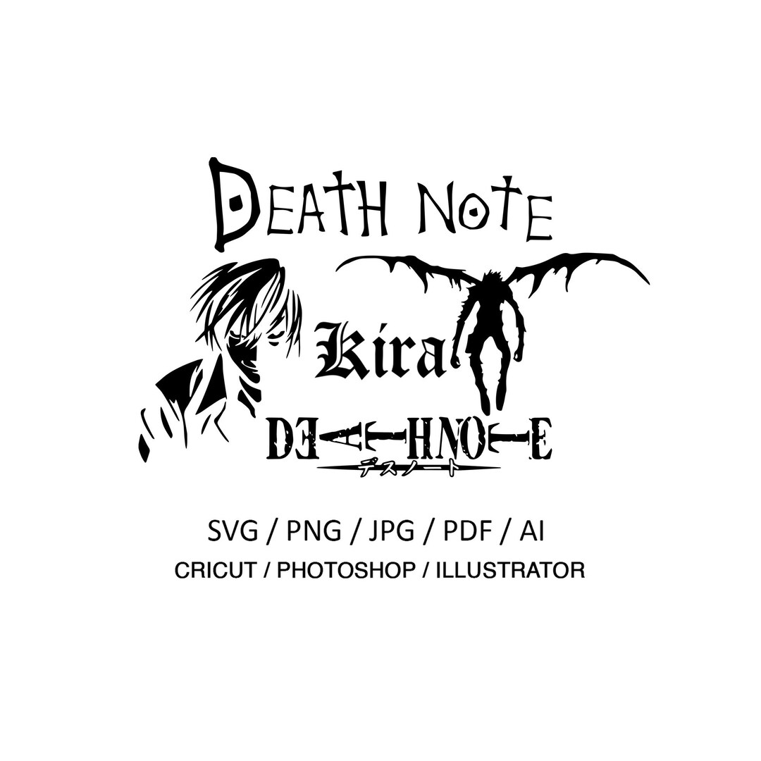Death Note Vektor SVG, Bundle Layered SVG, Cricut, Cut Files, Layered ...
