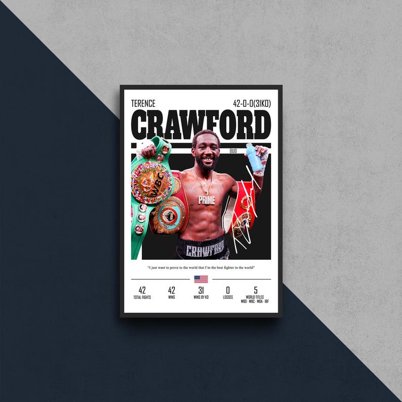 Terence Crawford - Undisputed Champion *digital Poster* 5 High ...