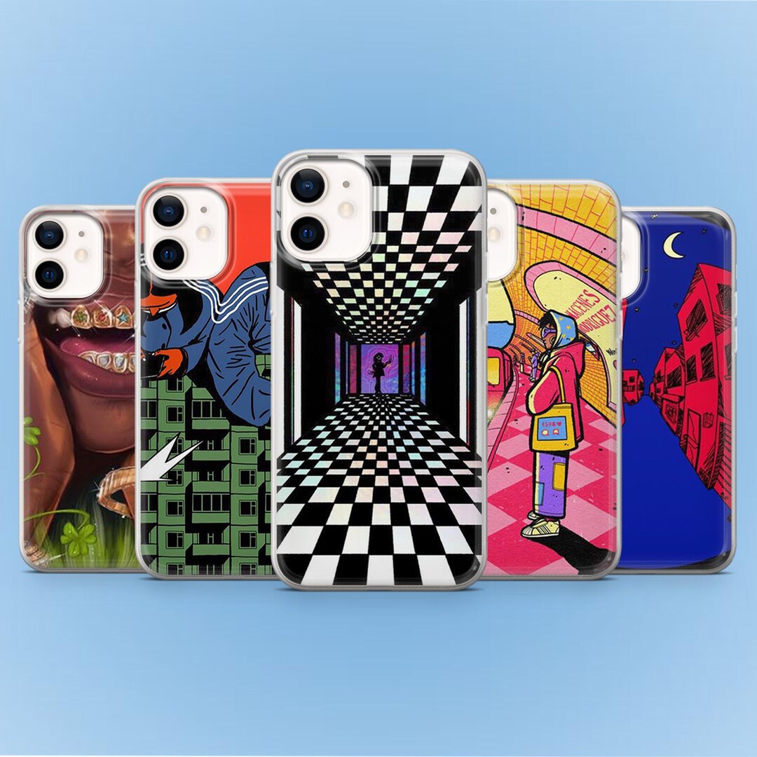 Trippy Phone Case Psychedelic Cover for iPhone 16, 15, 14, 13, 12 ...