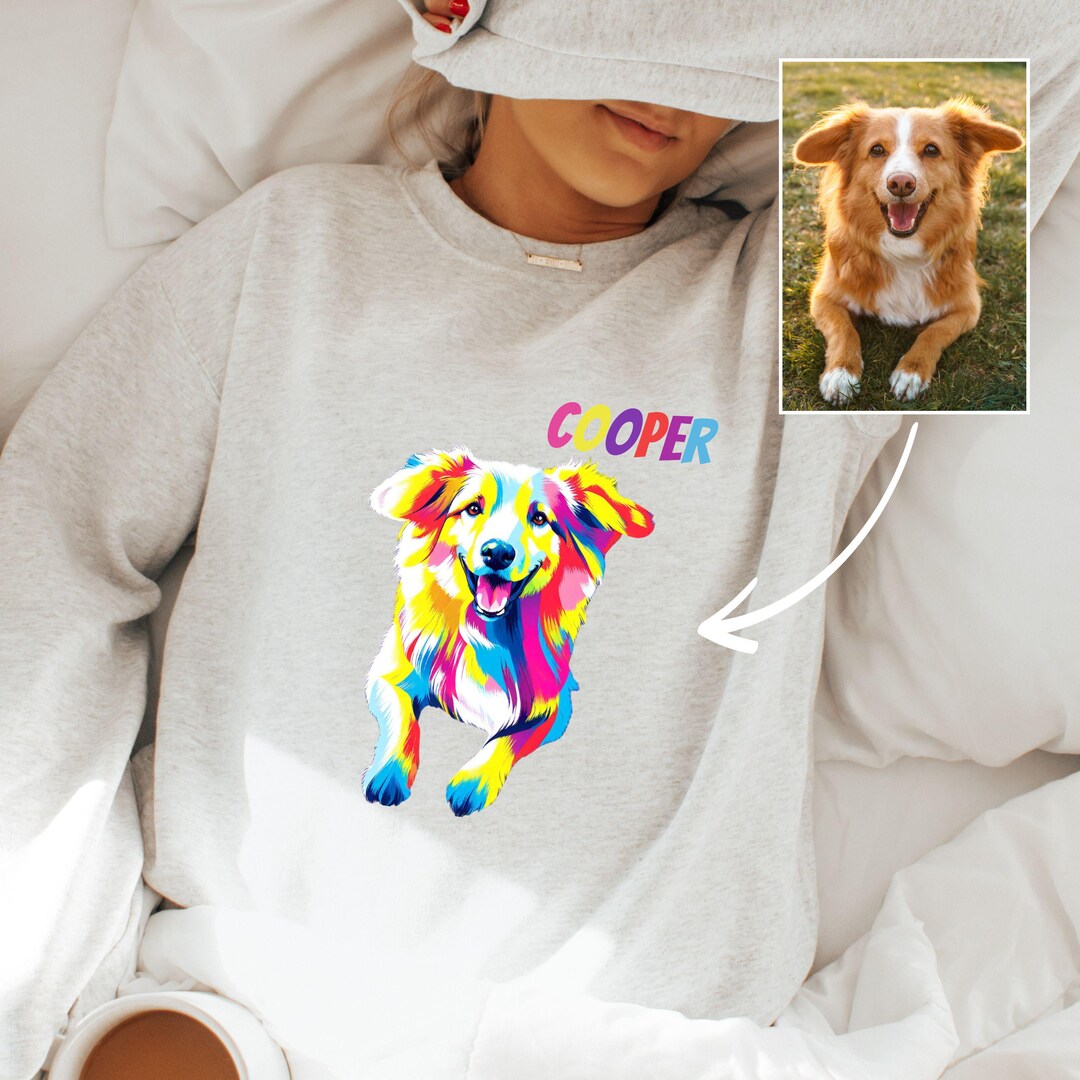Custom Pop Art Pet Shirt, Comfort Colors Shirt,custom Dog Cat Shirt ...
