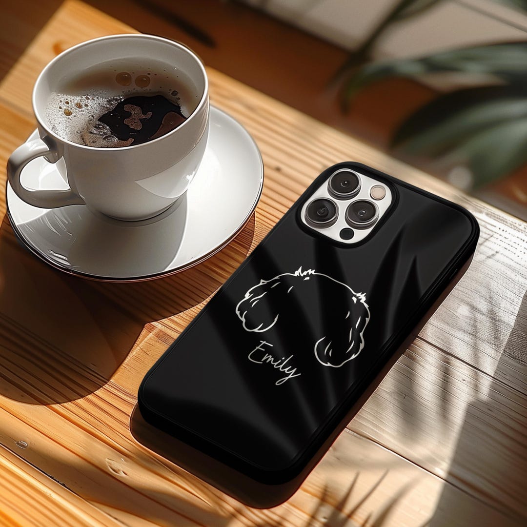 Custom Dog Phone Case, Personalized Dog Ears Phone Case With Name, Dog ...