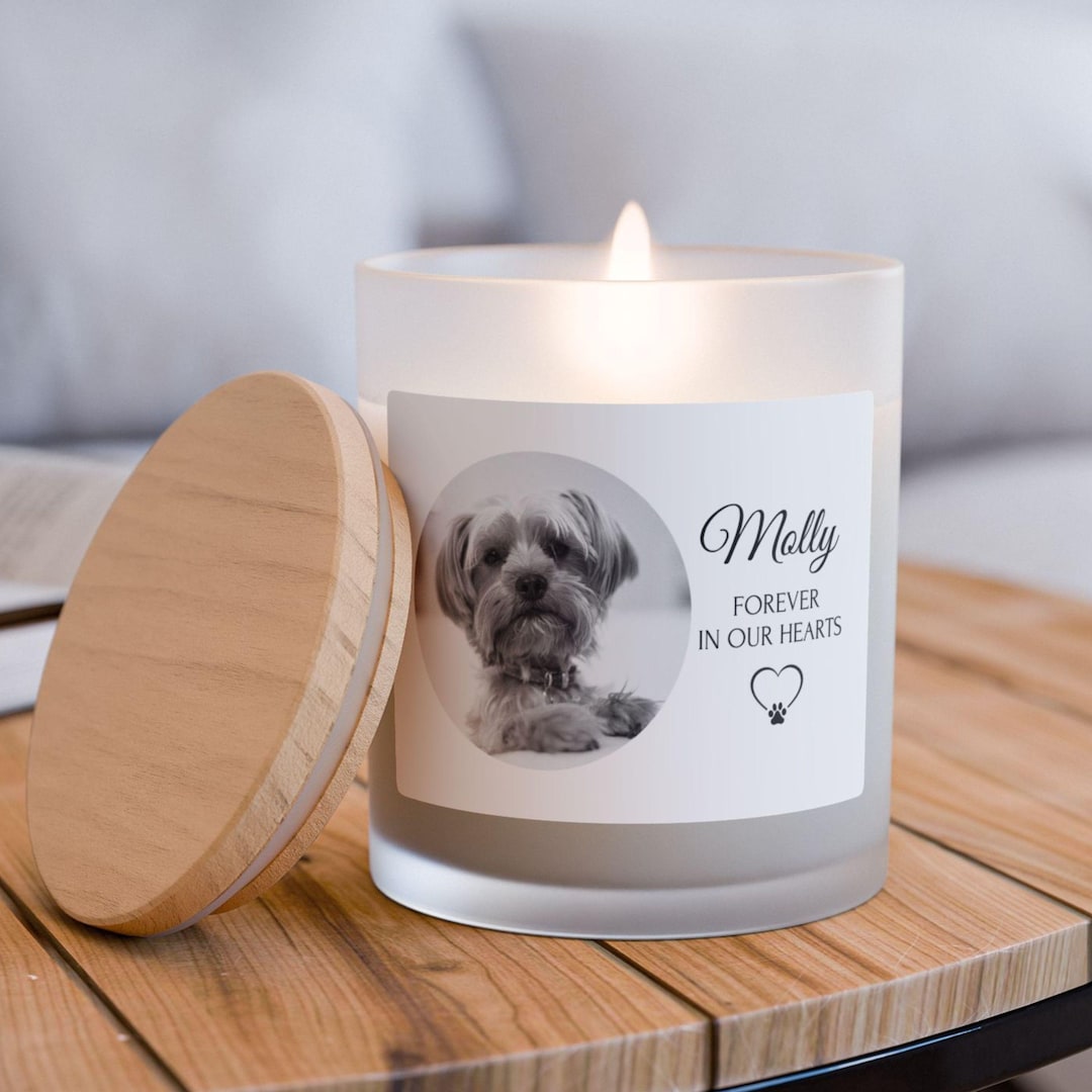 Custom Pet Memorial Candle, Pet Remembrance Gift,pet Memorial Candle ...