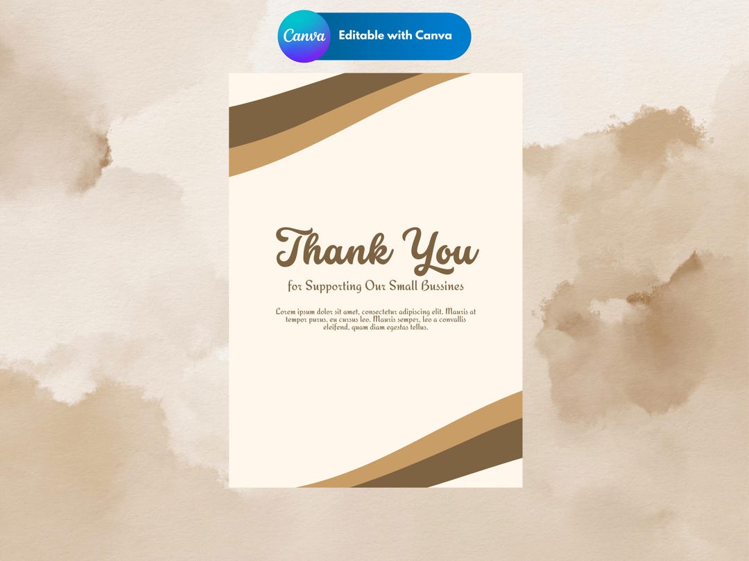 Editable Thank You Flyer Template for Canva, DIY Event Flyer, Flyer ...