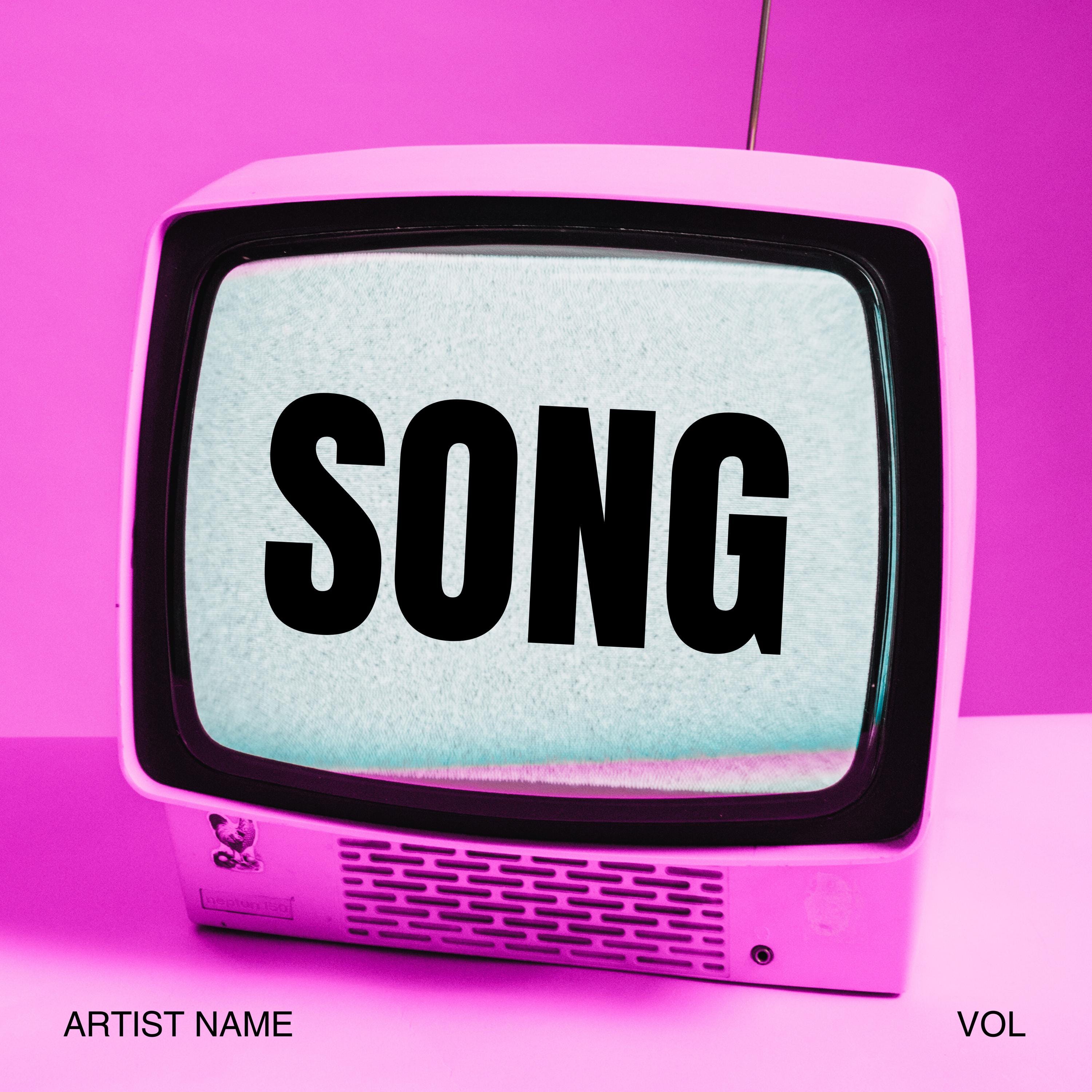 Editable Song Cover Template, Canva Template, DIY Flyer, Album Music ...