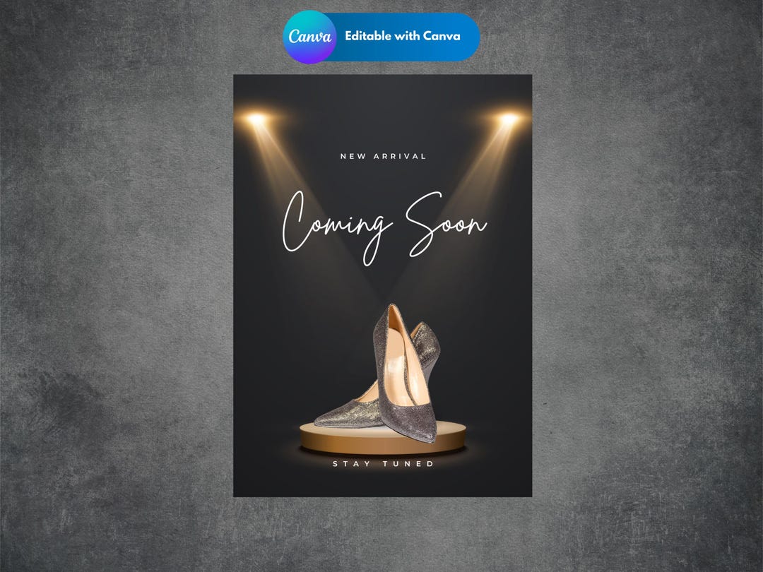 Editable Coming Soon Template for Canva, DIY Event Flyer, Flyer ...