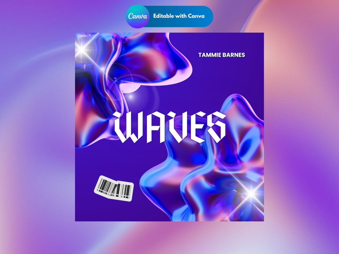 Editable Song Cover Template, Canva Template, DIY Flyer, Album Music ...