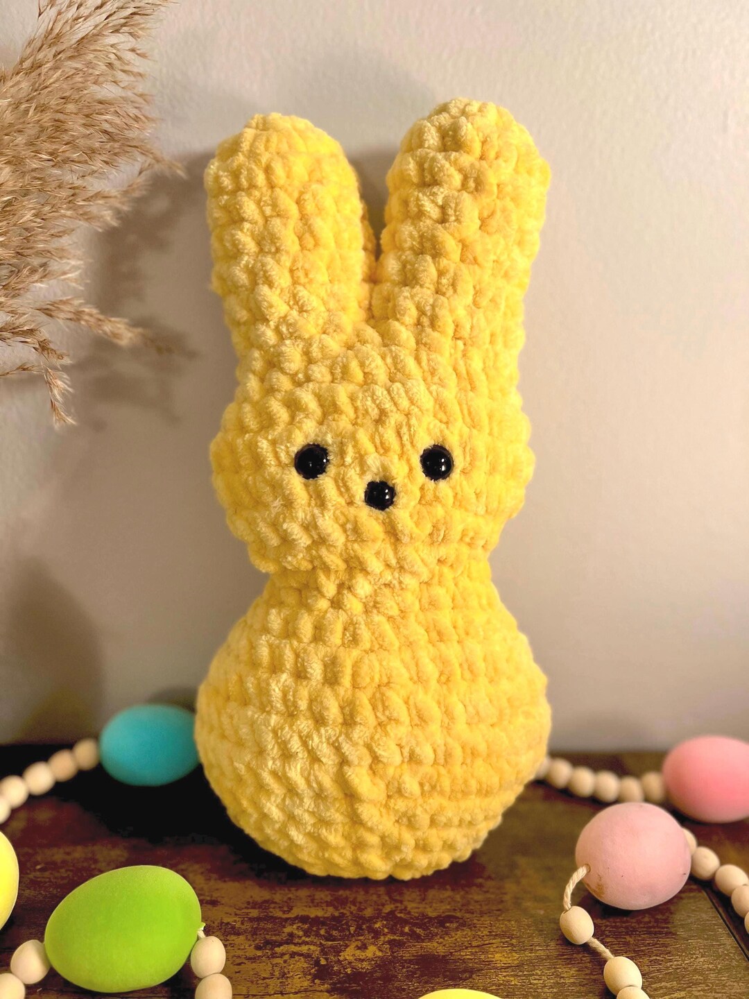 Jumbo Crochet Peep Bunny Plushie - Etsy