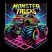 Neon Monster Truck T-shirt Design PNG | Retro 80s Style Graphic ...